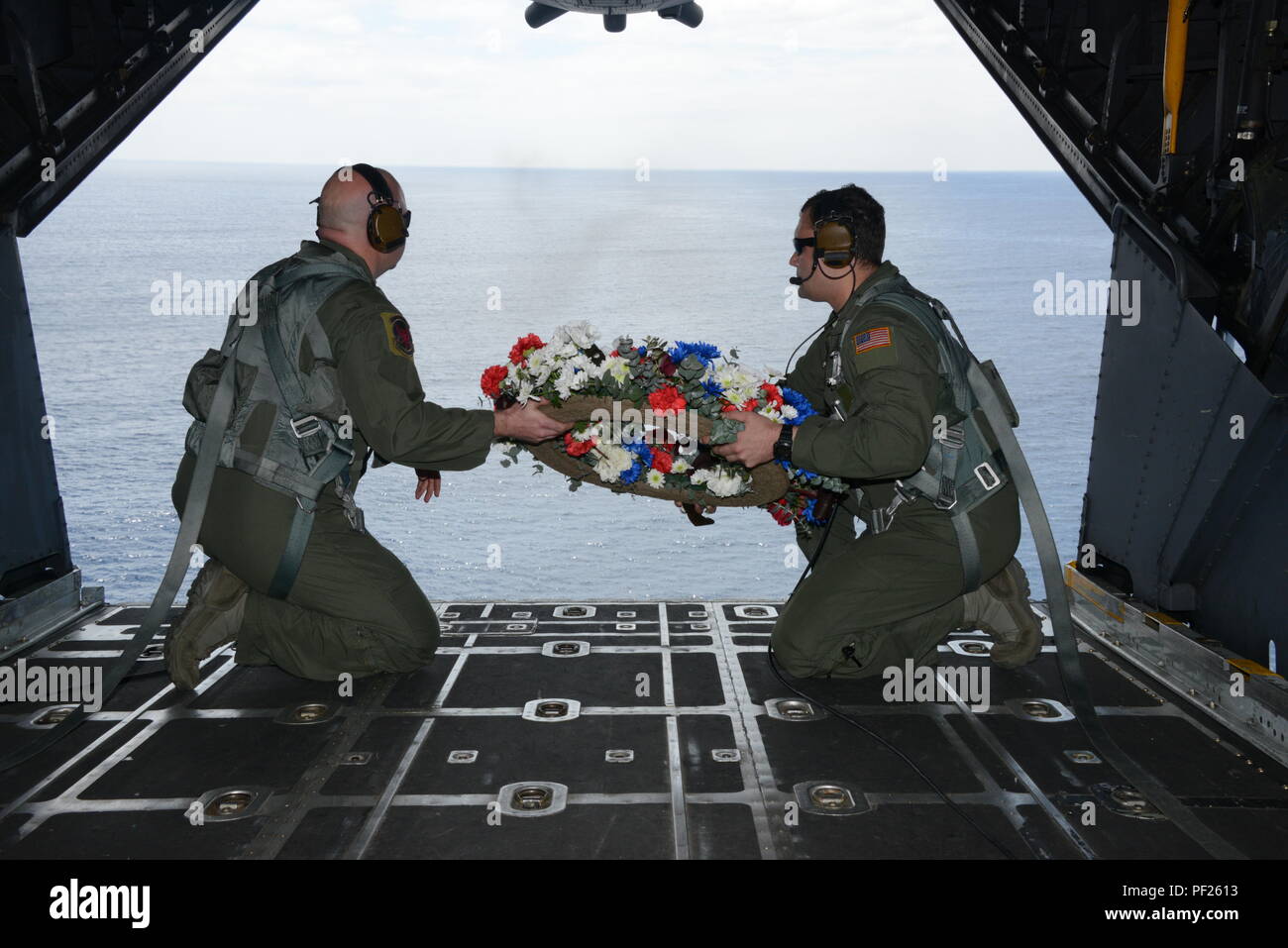 From left, Tech. Sgt. Brett Bollinger and Tech. Sgt. Michael Gillette ...
