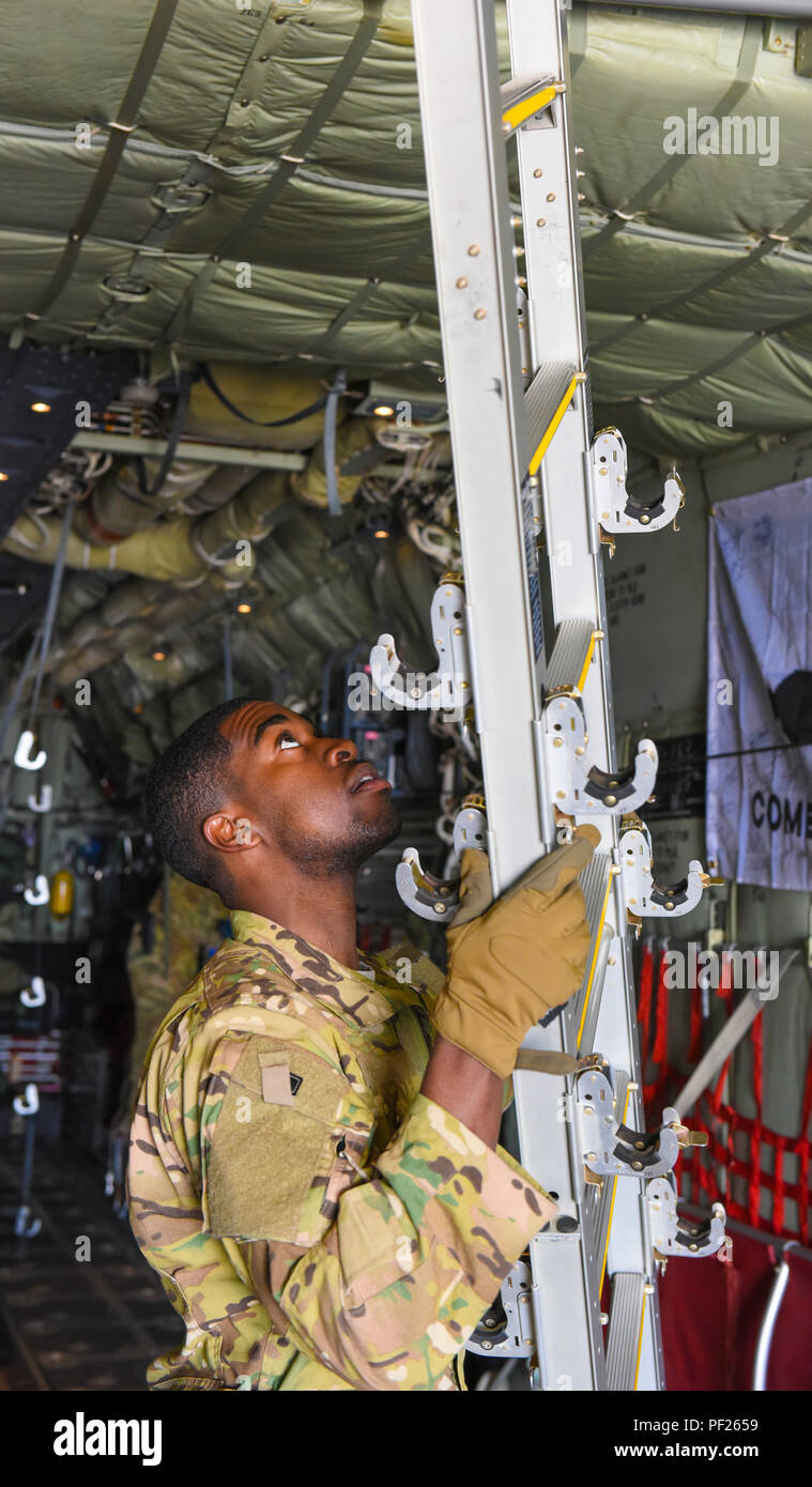 Senior Airman James Myrick, a loadmaster from the 774th Expeditionary ...