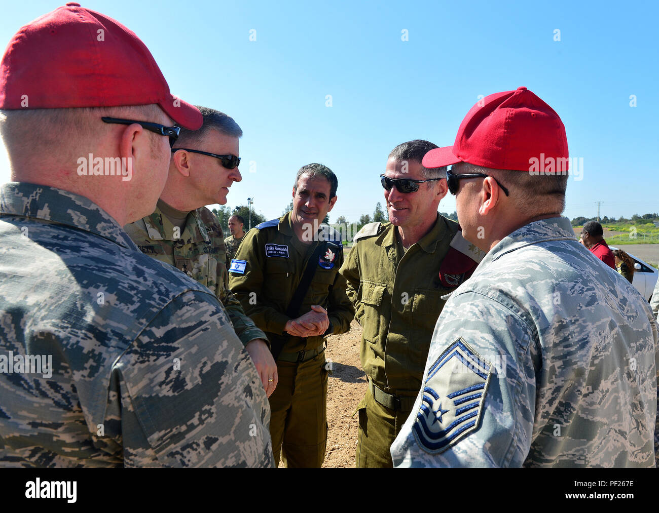 Maj. Gen. Yair Golan, Israeli Defense Force deputy commander (right), U ...