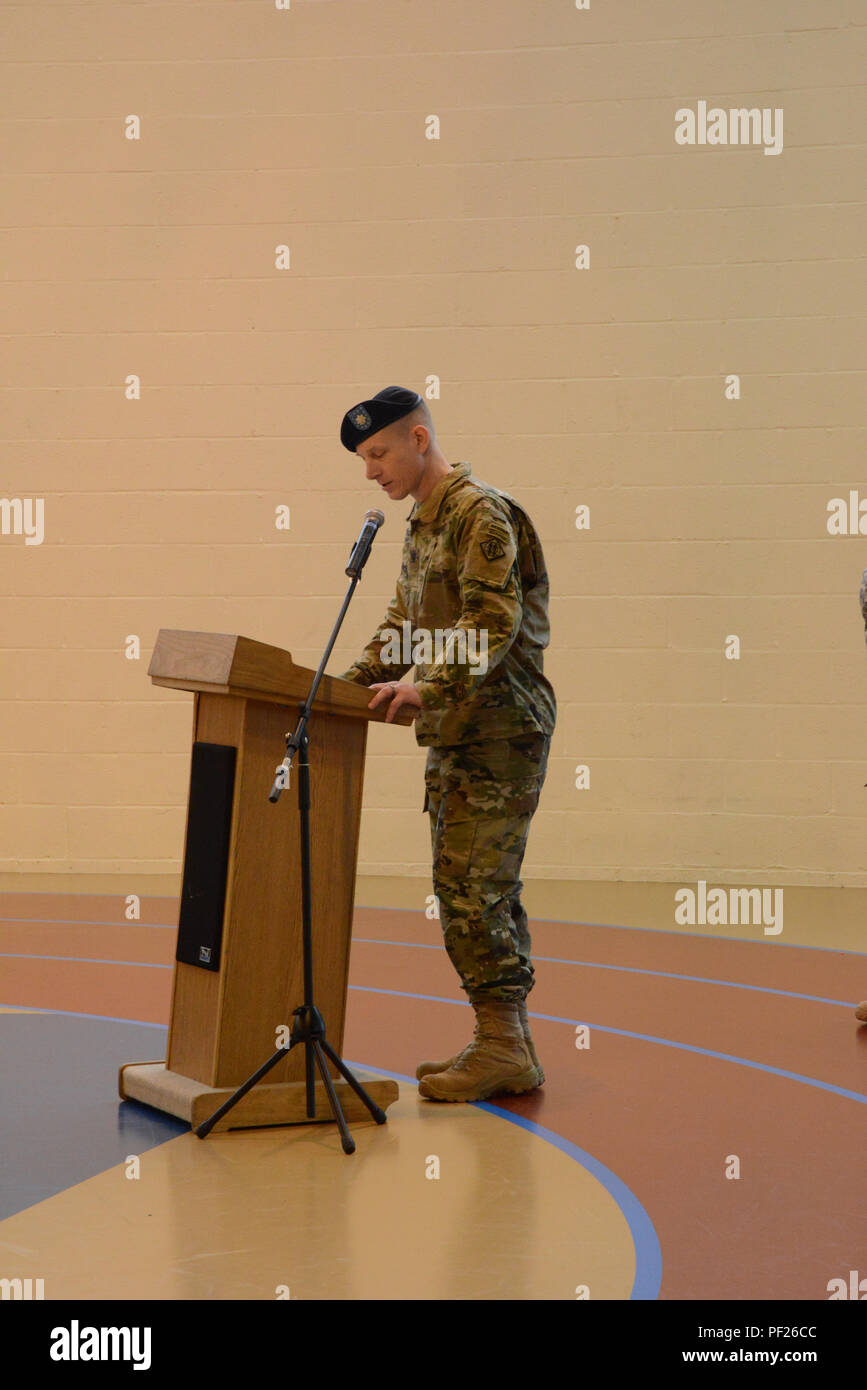 Lt. Col. Eric Van Den Bosh, commander, 39th Signal Battalion, 2nd ...