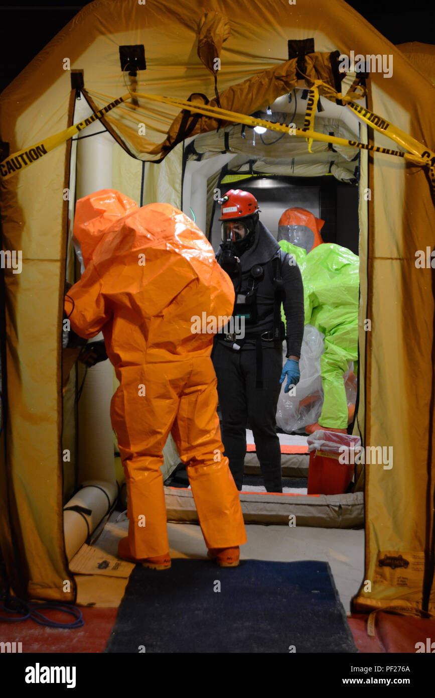 Members of the Alaska National Guard’s 103rd Civil Support Team prepare ...