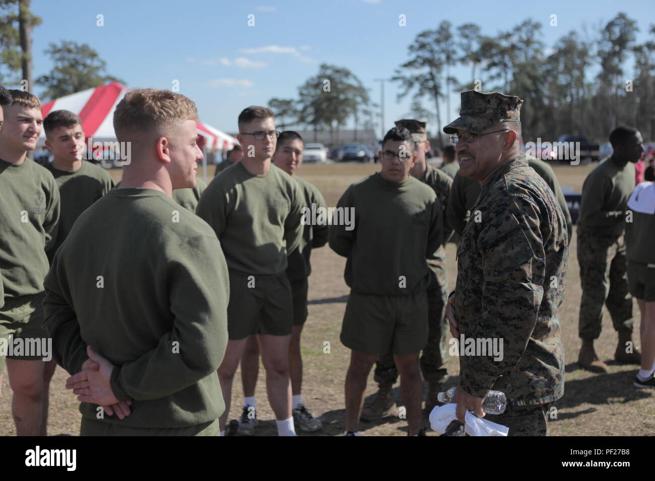 U.S. Marine Corps Sgt. Maj. Miguel Rodriguez, sergeant major of Marine ...