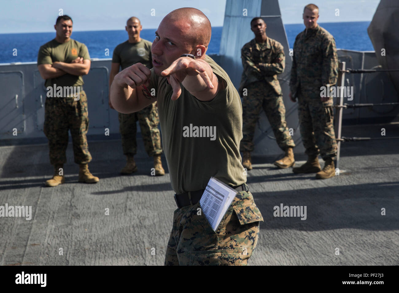 U.S. Marine Cpl. Francis Mueller, a Marine Corps Martial Arts Program ...