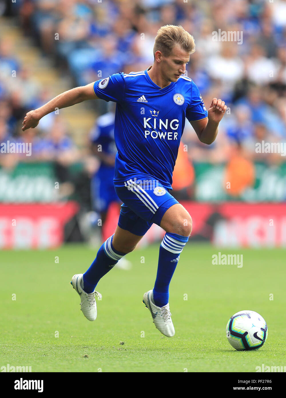 Leicester City's Marc Albrighton during the Premier League match at the ...