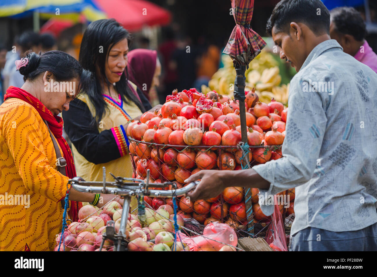 kathmandu,Nepal - Aug 11,2018: Nepalese people buying and selling ...