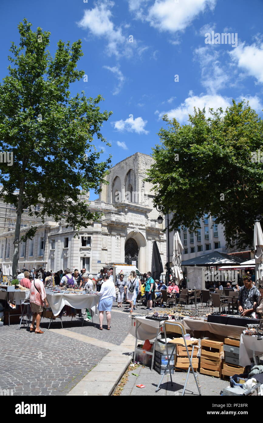 Street scenes in the city of Avignon, Provence, France Stock Photo - Alamy
