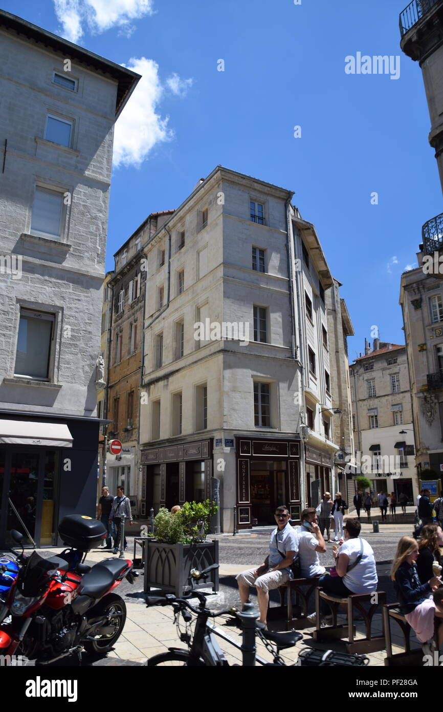 Street scenes in the city of Avignon, Provence, France Stock Photo - Alamy