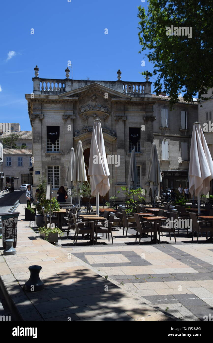 Street scenes in the city of Avignon, Provence, France Stock Photo - Alamy