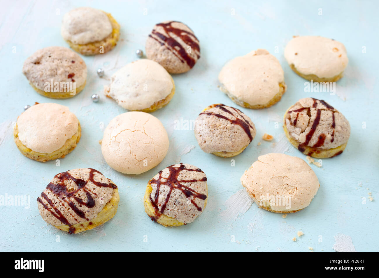 Nut meringue cookie Stock Photo - Alamy