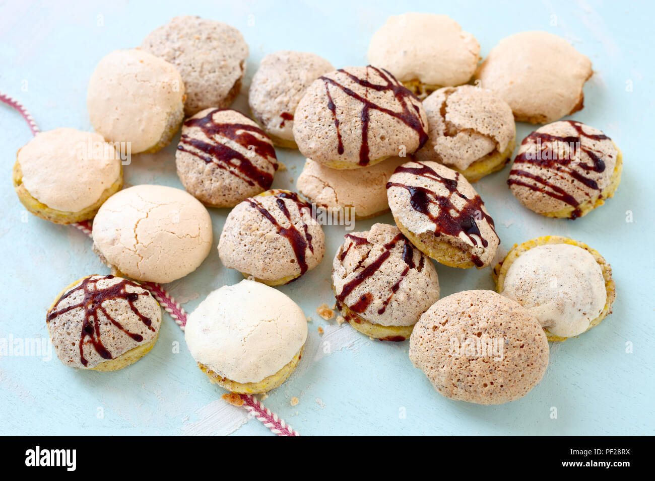 Nut meringue cookie Stock Photo - Alamy