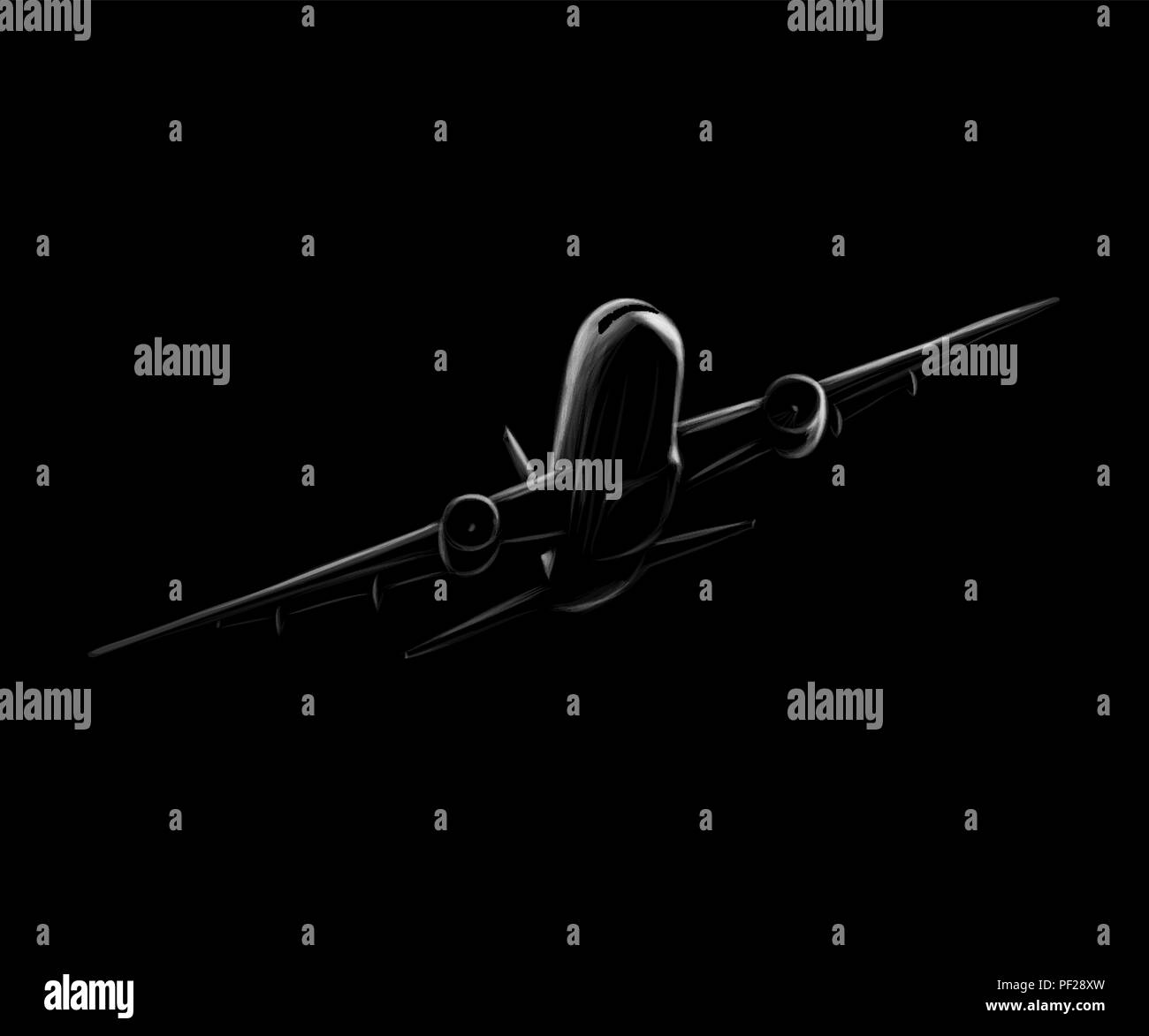 Aircraft jet engine abstract Stock Vector Images - Alamy