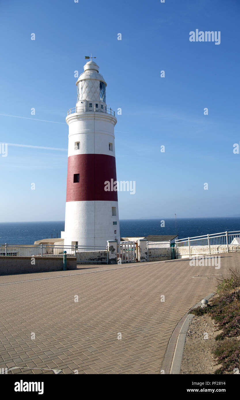Europa Point Lighthouse Close on Gibraltar Stock Photo - Alamy