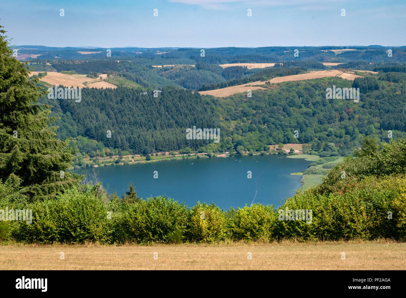 Meerfeld Meerfelder Maar Eifel summer landscape Germany Stock Photo - Alamy