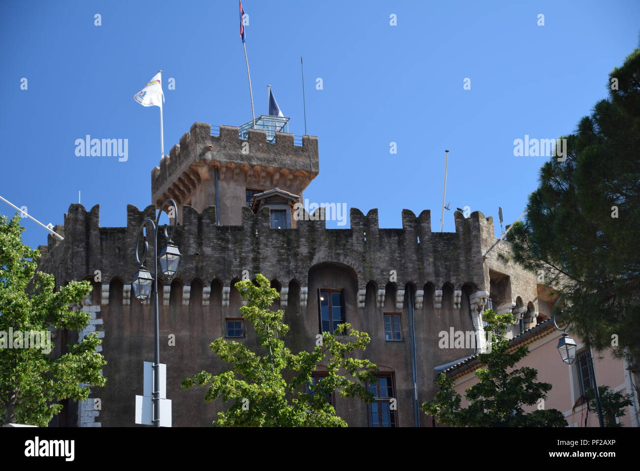 Scenes from the village of Cagnes-Sur-Mer on the Cote D'Azur, France ...