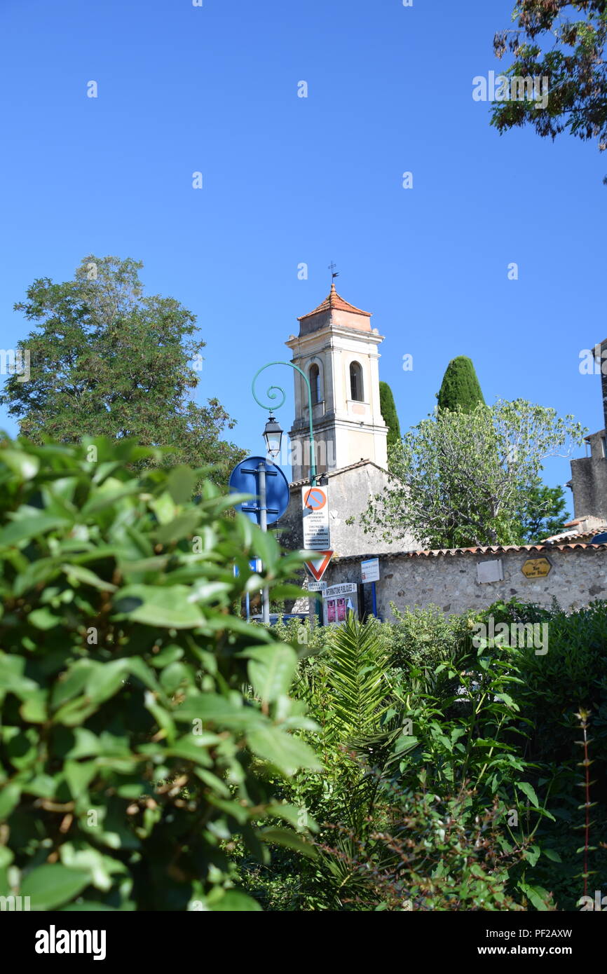 Scenes from the village of Cagnes-Sur-Mer on the Cote D'Azur, France ...