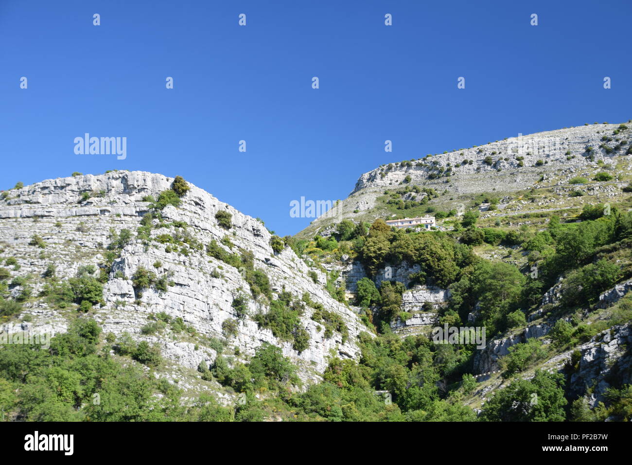 Views of the village and surrounding countryside of Gourdon, Provence ...