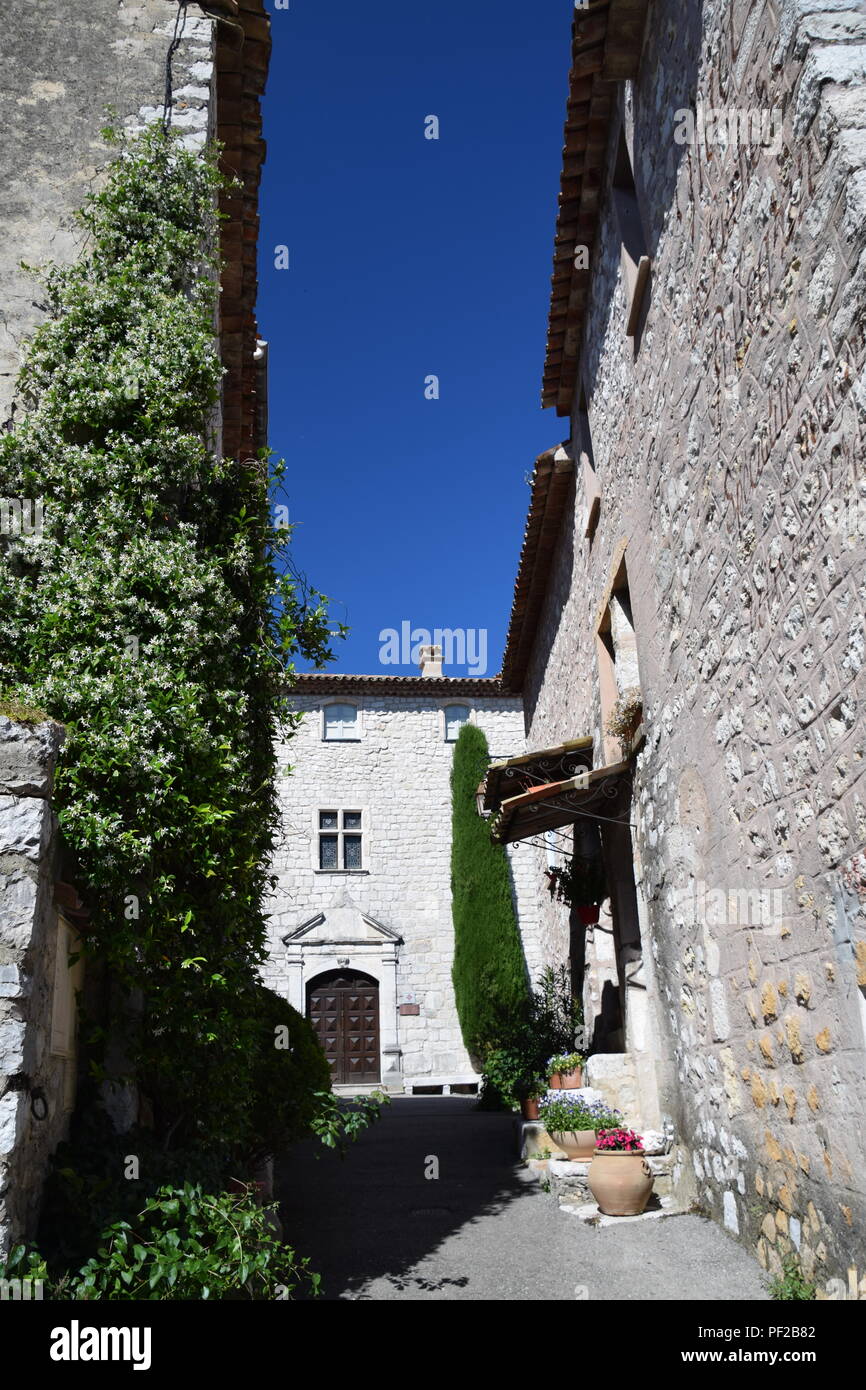 Views of the village and surrounding countryside of Gourdon, Provence ...