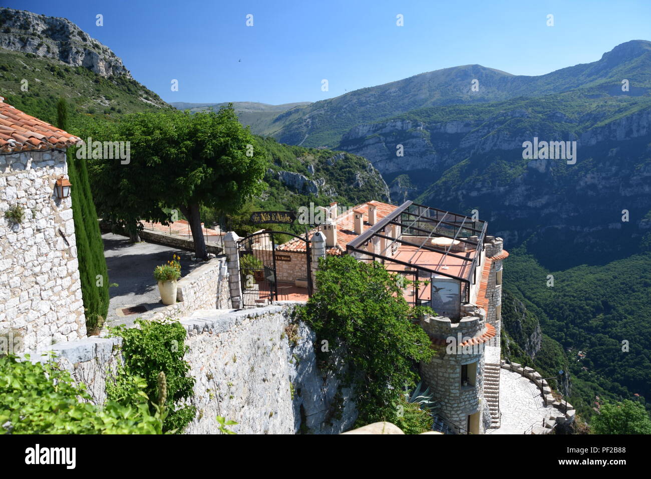Views of the village and surrounding countryside of Gourdon, Provence ...