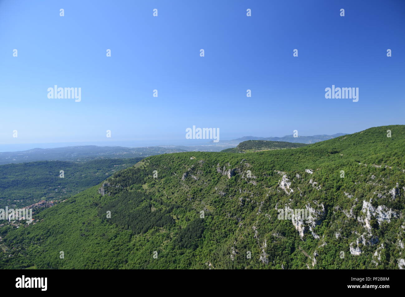 Views of the village and surrounding countryside of Gourdon, Provence ...