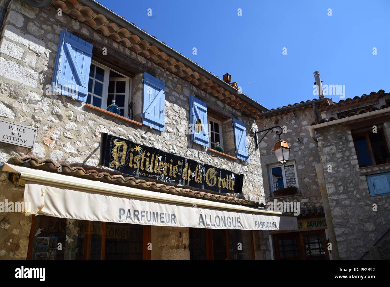 Views of the village and surrounding countryside of Gourdon, Provence ...