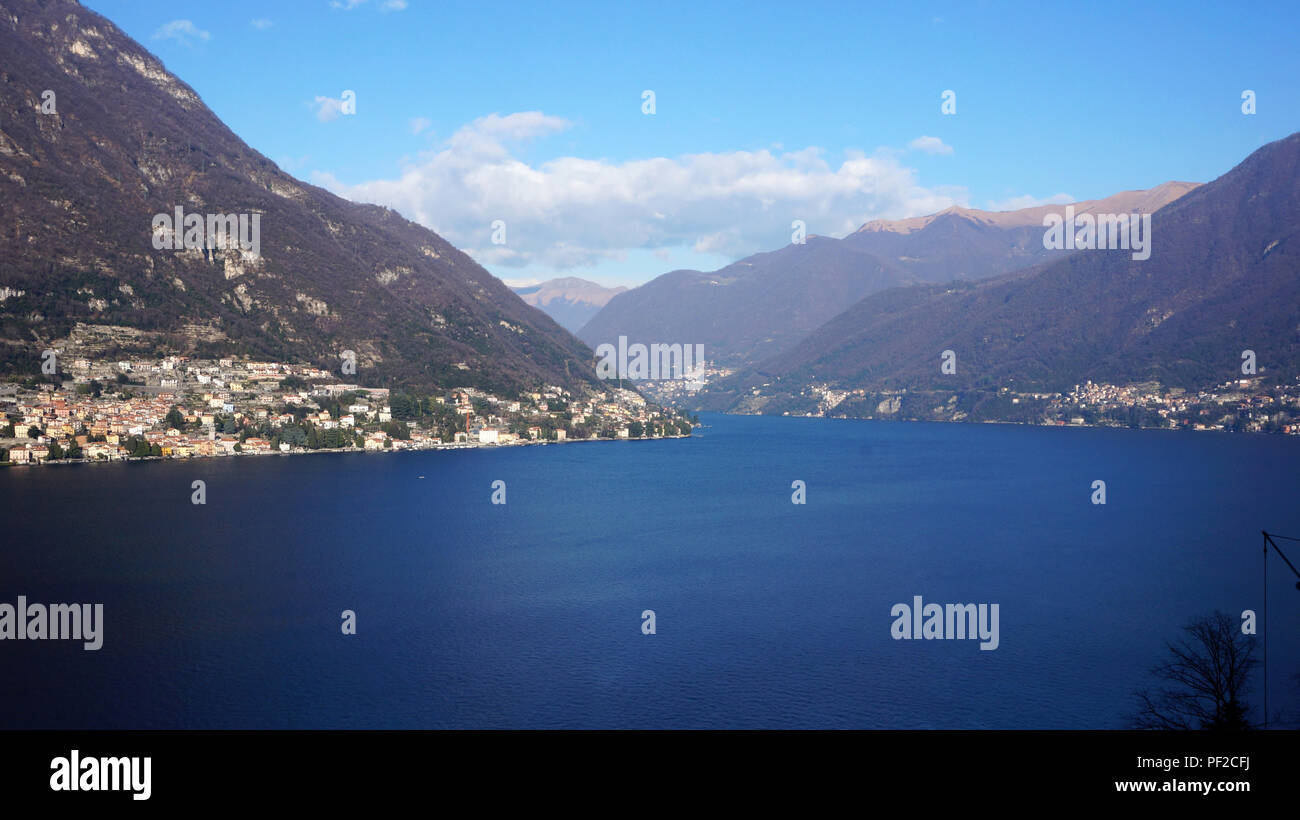 Lake Como and Menaggio town on shore Stock Photo - Alamy