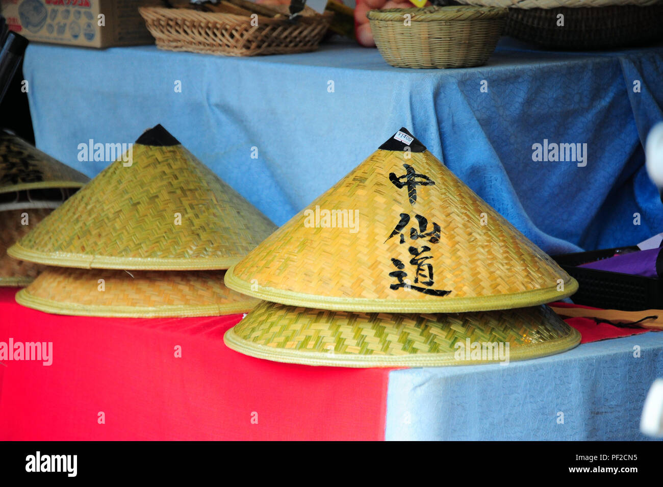 Japanese Traditional goods at souvenir shop at Narai-Juku Stock Photo ...