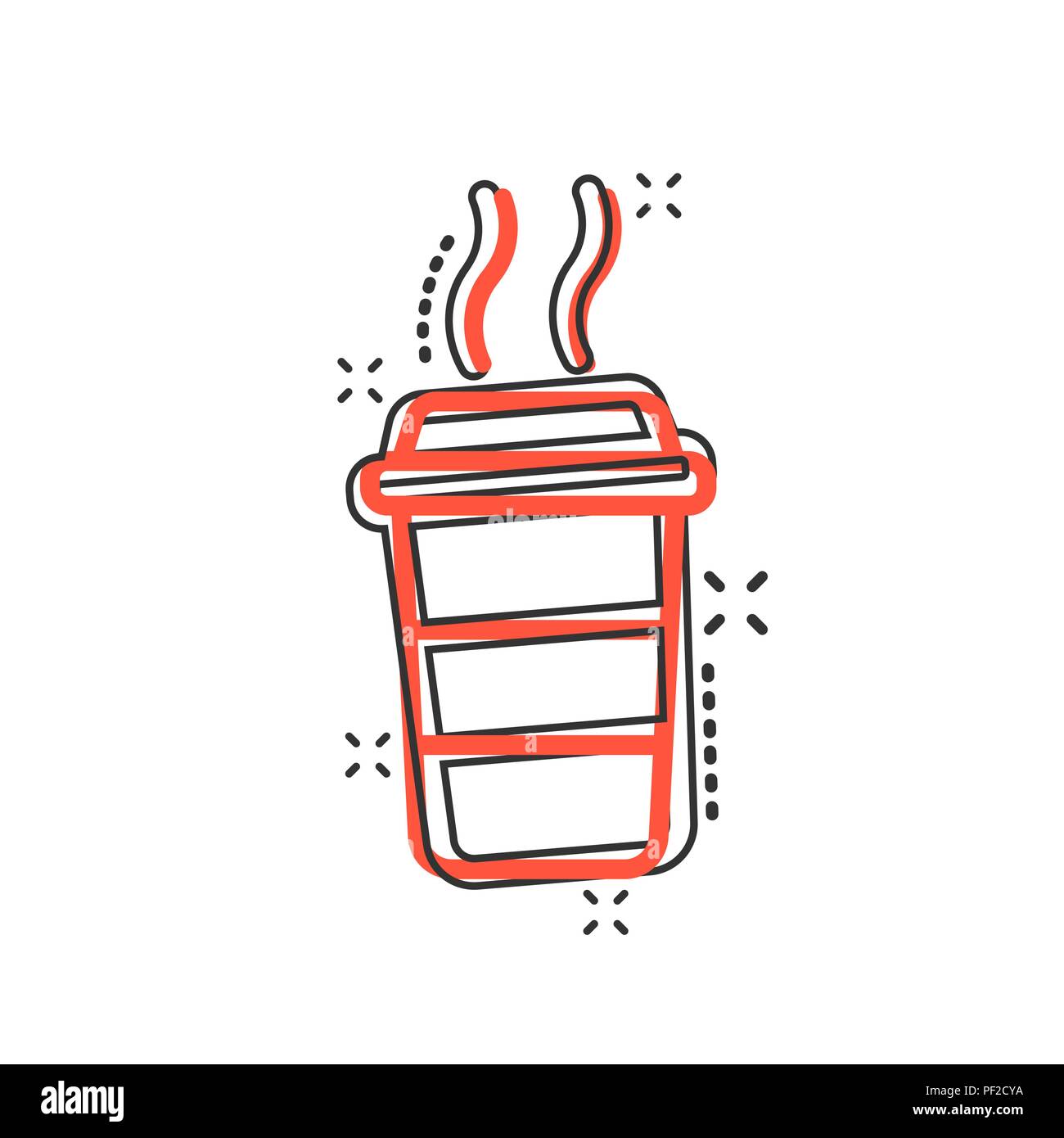 Cartoon coffe icon Cut Out Stock Images & Pictures - Alamy