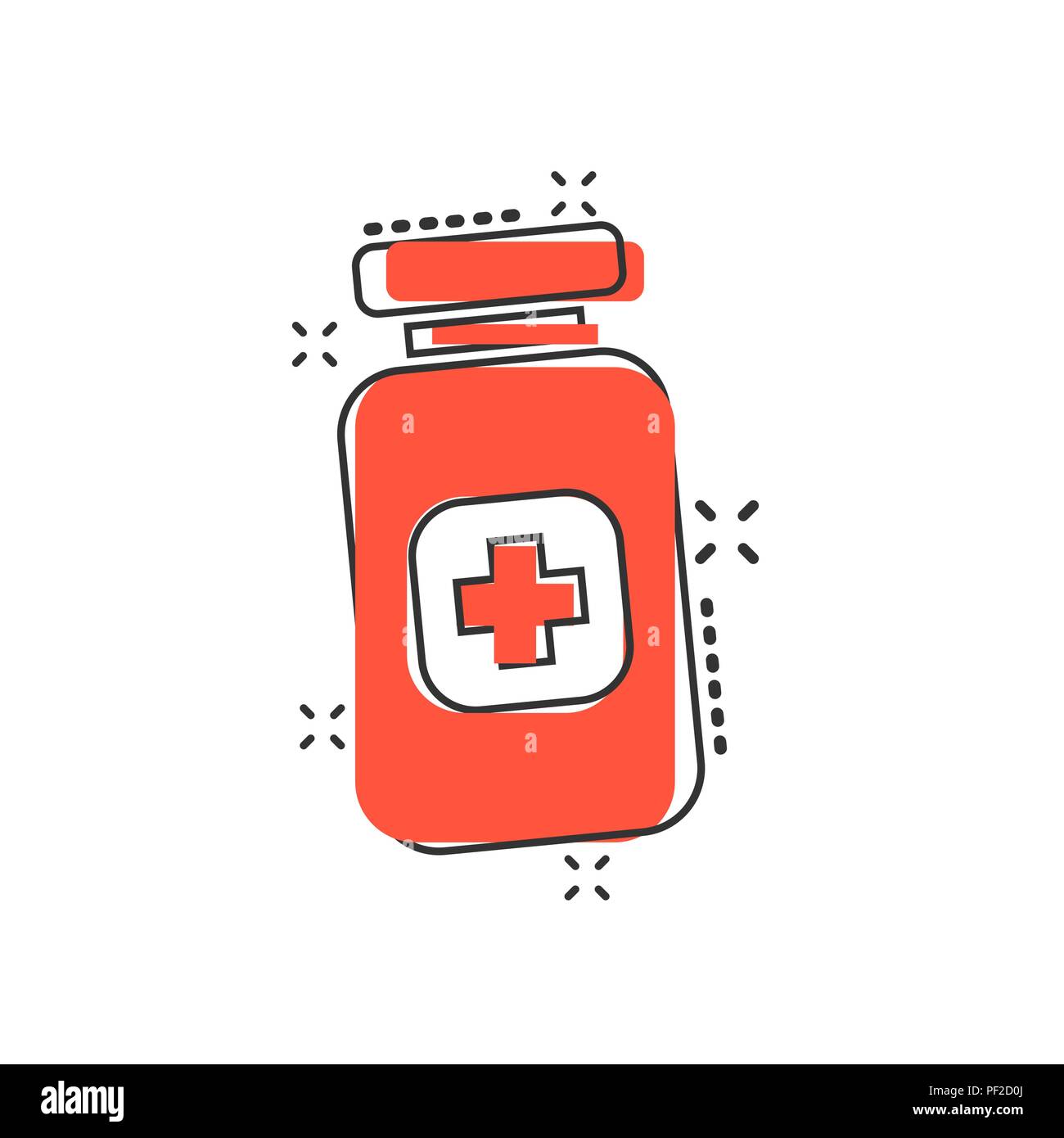 Cartoon medicine bottle capsule icon Cut Out Stock Images & Pictures ...