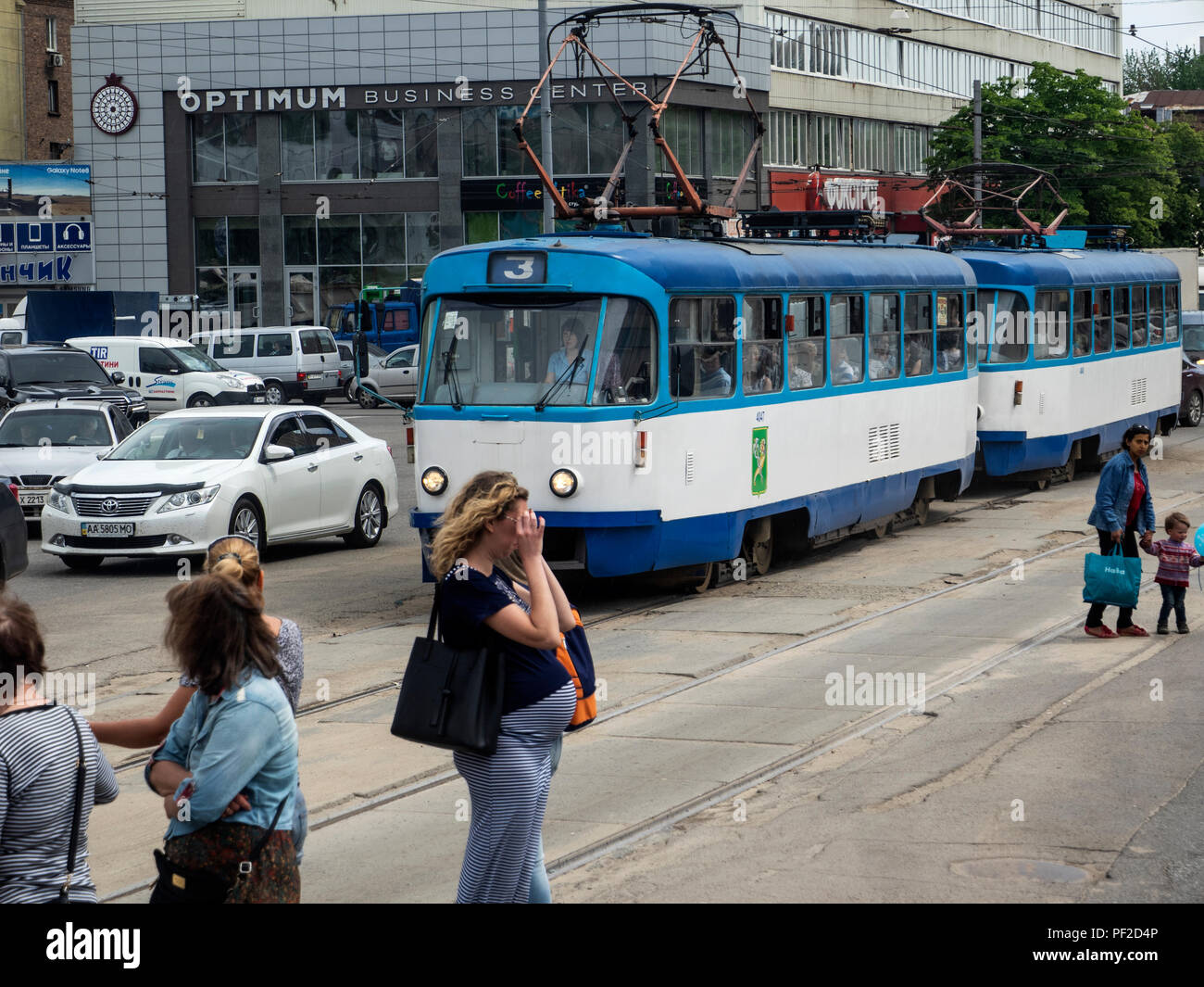 KHARKOV, UKRAINE -May 26, 2018: Soviet era tram Stock Photo - Alamy