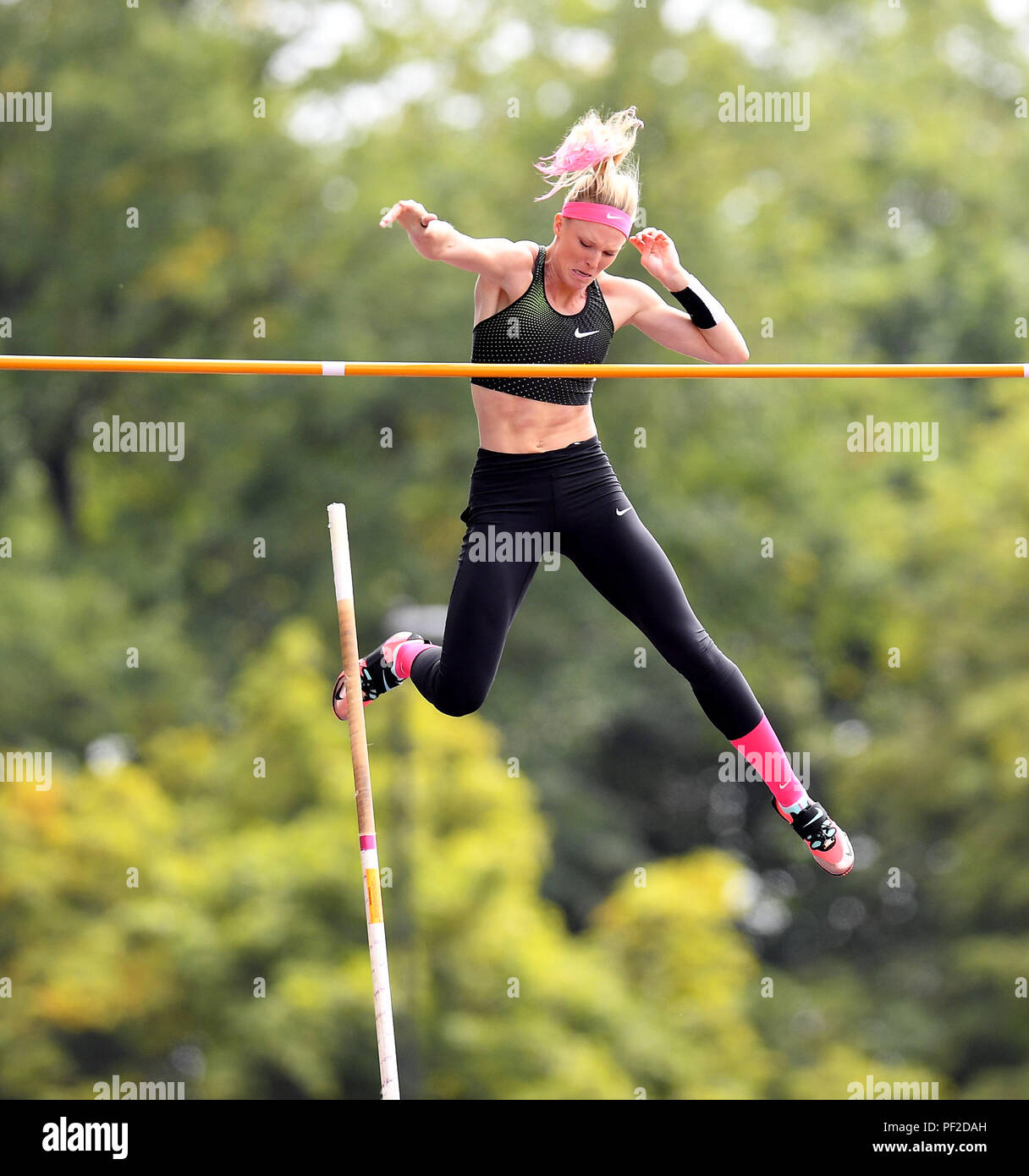 Sandi Morris in action during the Diamond League Muller Grand Prix at ...