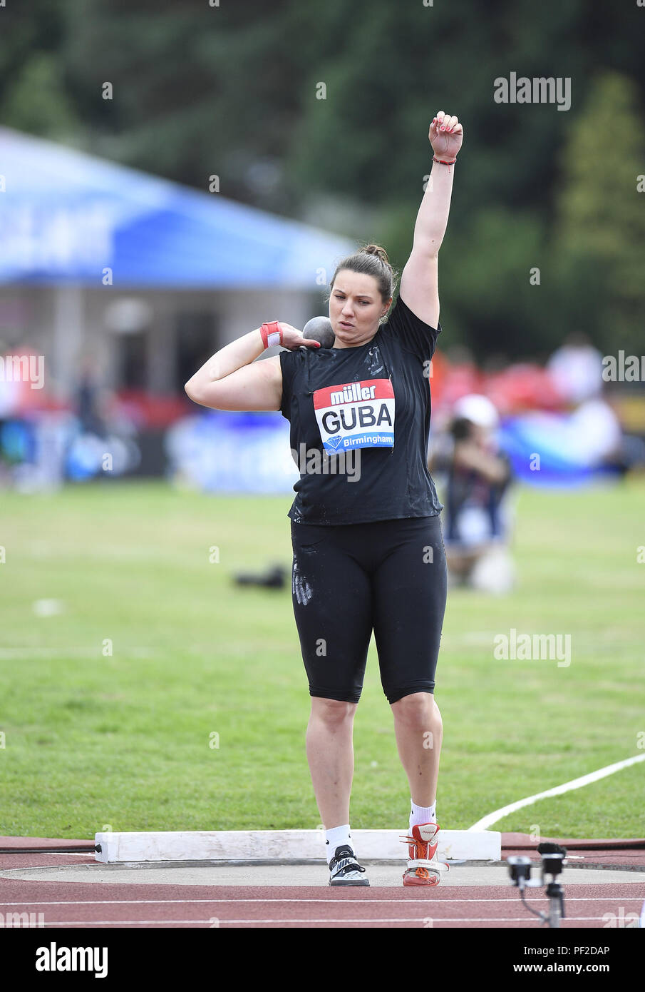 Paulina Guba in action during the Diamond League Muller Grand Prix at ...