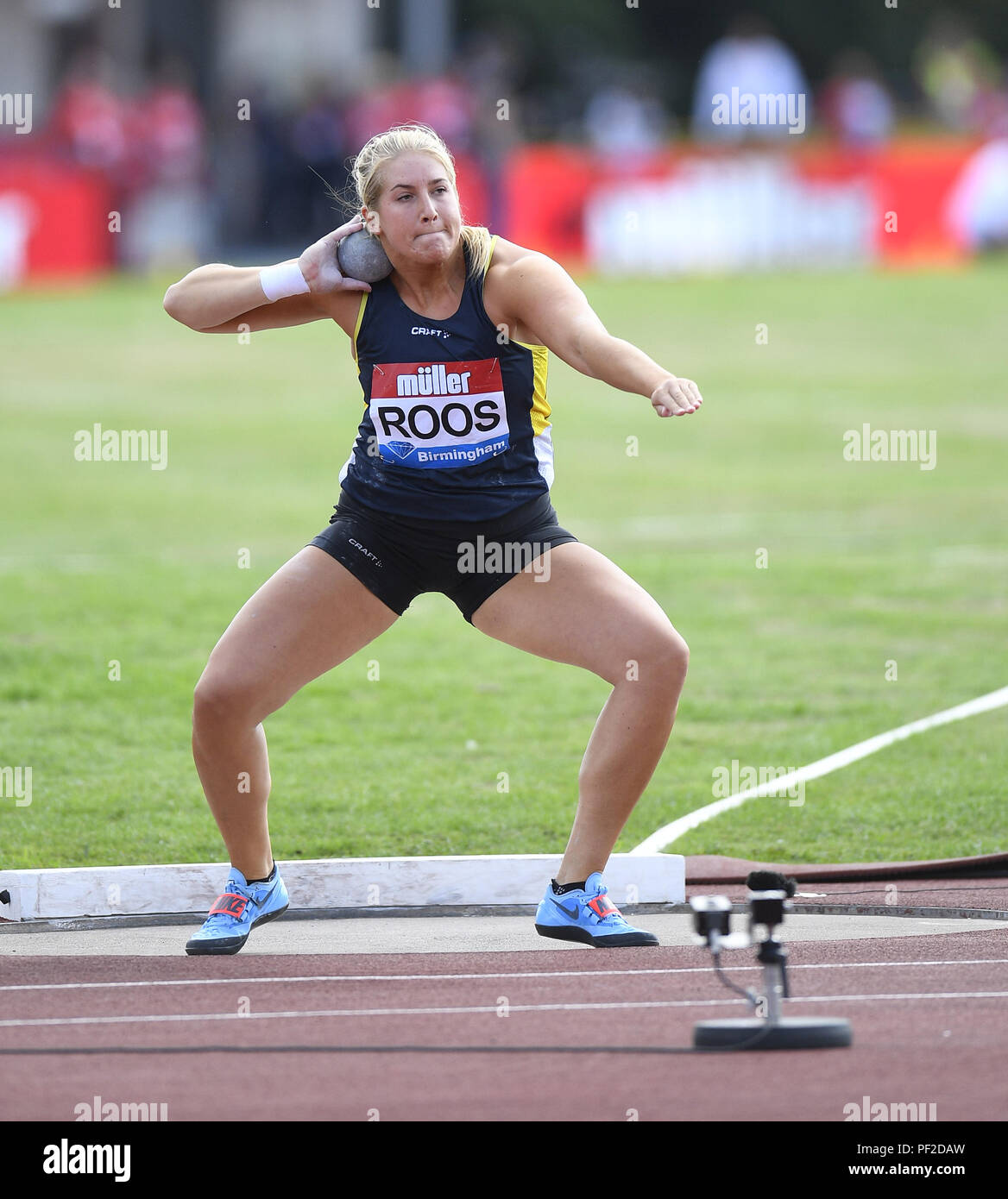 Fanny Roos in action during the Diamond League Muller Grand Prix at ...