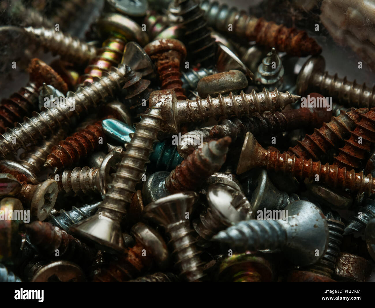 old screw Made of rusted steel Stock Photo - Alamy