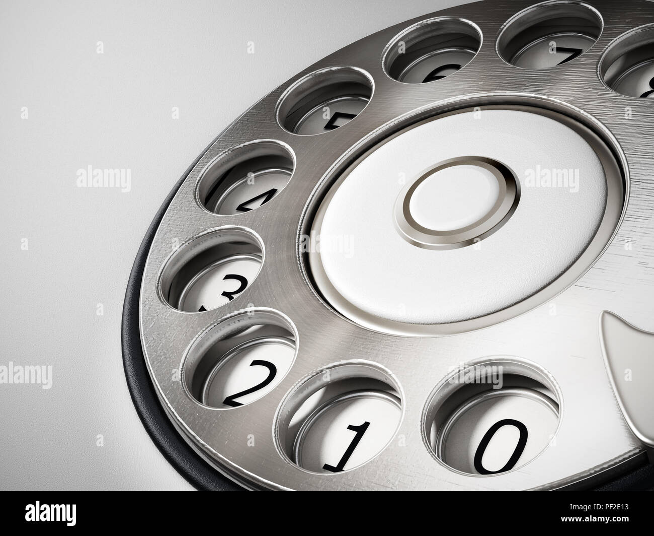 Vintage dial phone detail background. 3D illustration Stock Photo - Alamy