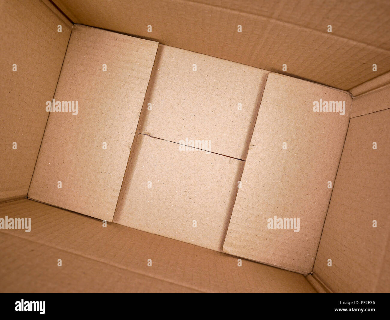 texture background brown paper box , Empty open rectangular cardboard ...