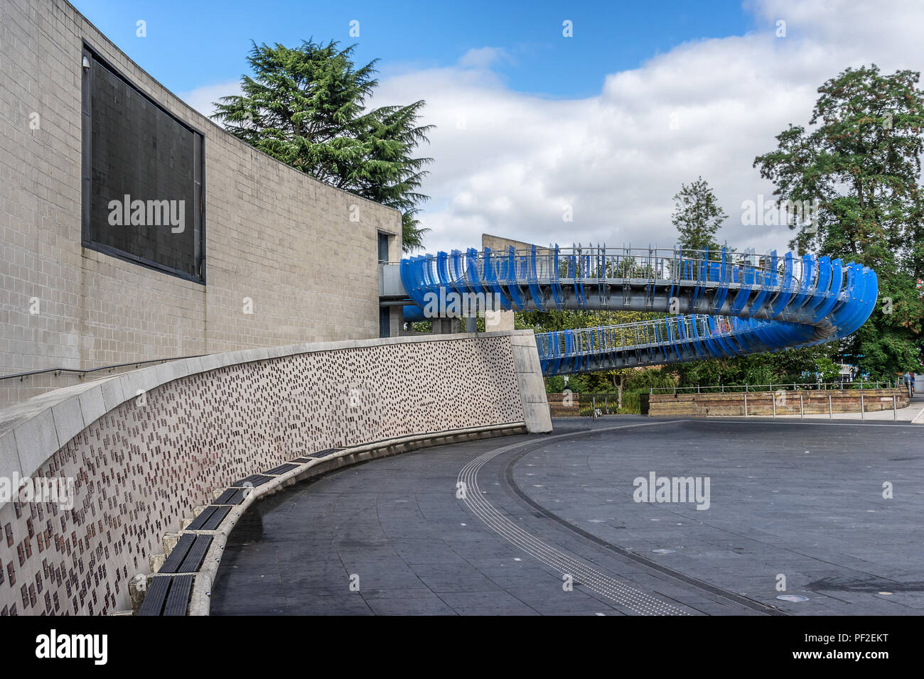 Glass Bridge in Millennium Place Coventry Stock Photo - Alamy
