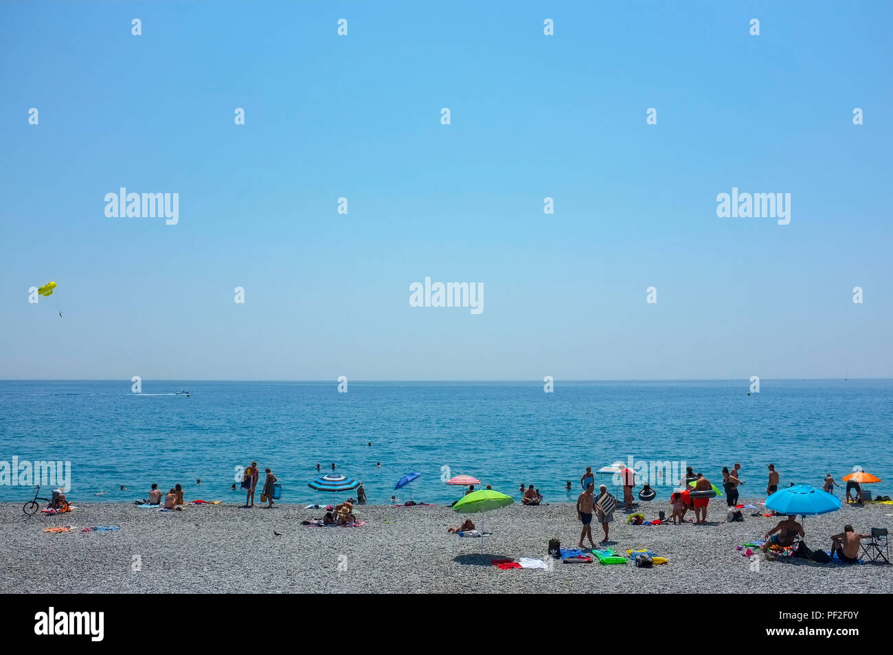 Nice france beach hi-res stock photography and images - Alamy