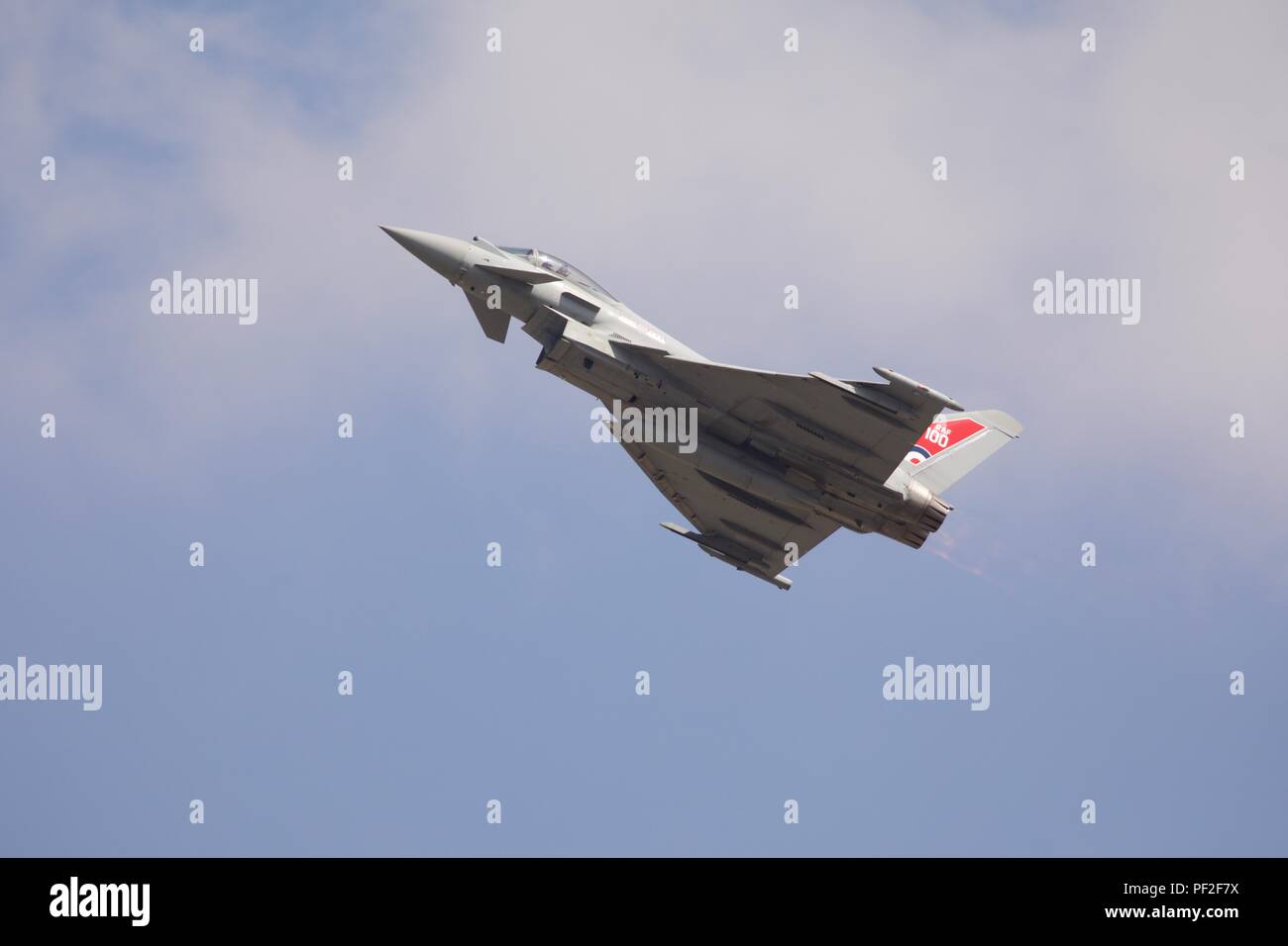 RAF Eurofighter Typhoon FGR4 with the RAF100 Logo on the tail ...