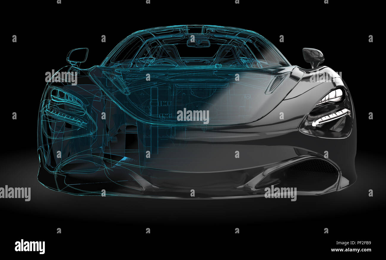 Wireframe car High Resolution Stock Photography and Images - Alamy