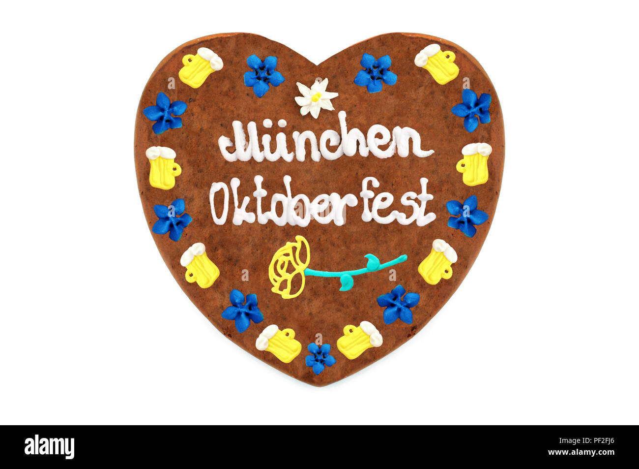 Oktoberfest Muenchen Gingerbread heart w(engl. October festival Munich ...