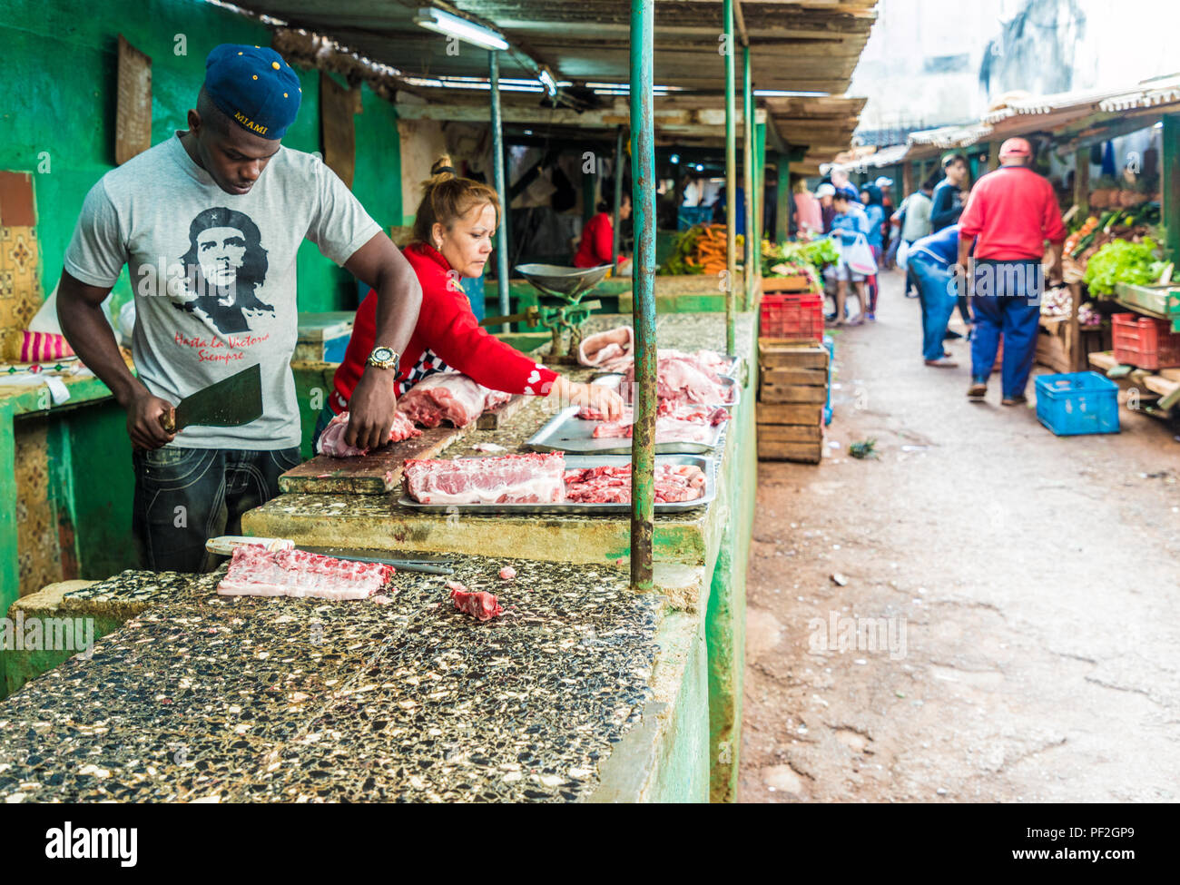 Cuban meat market hi-res stock photography and images - Alamy