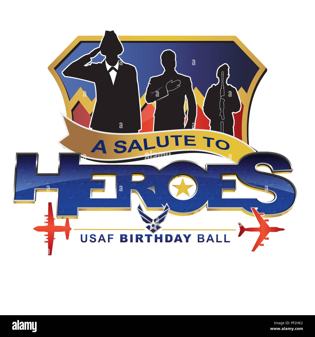 Salute logo hi-res stock photography and images - Alamy