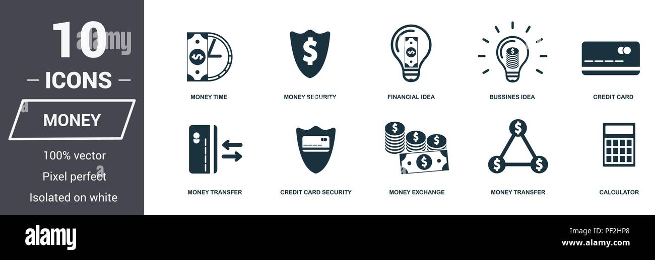 Money icons set. Premium quality symbol collection. Money icon set ...