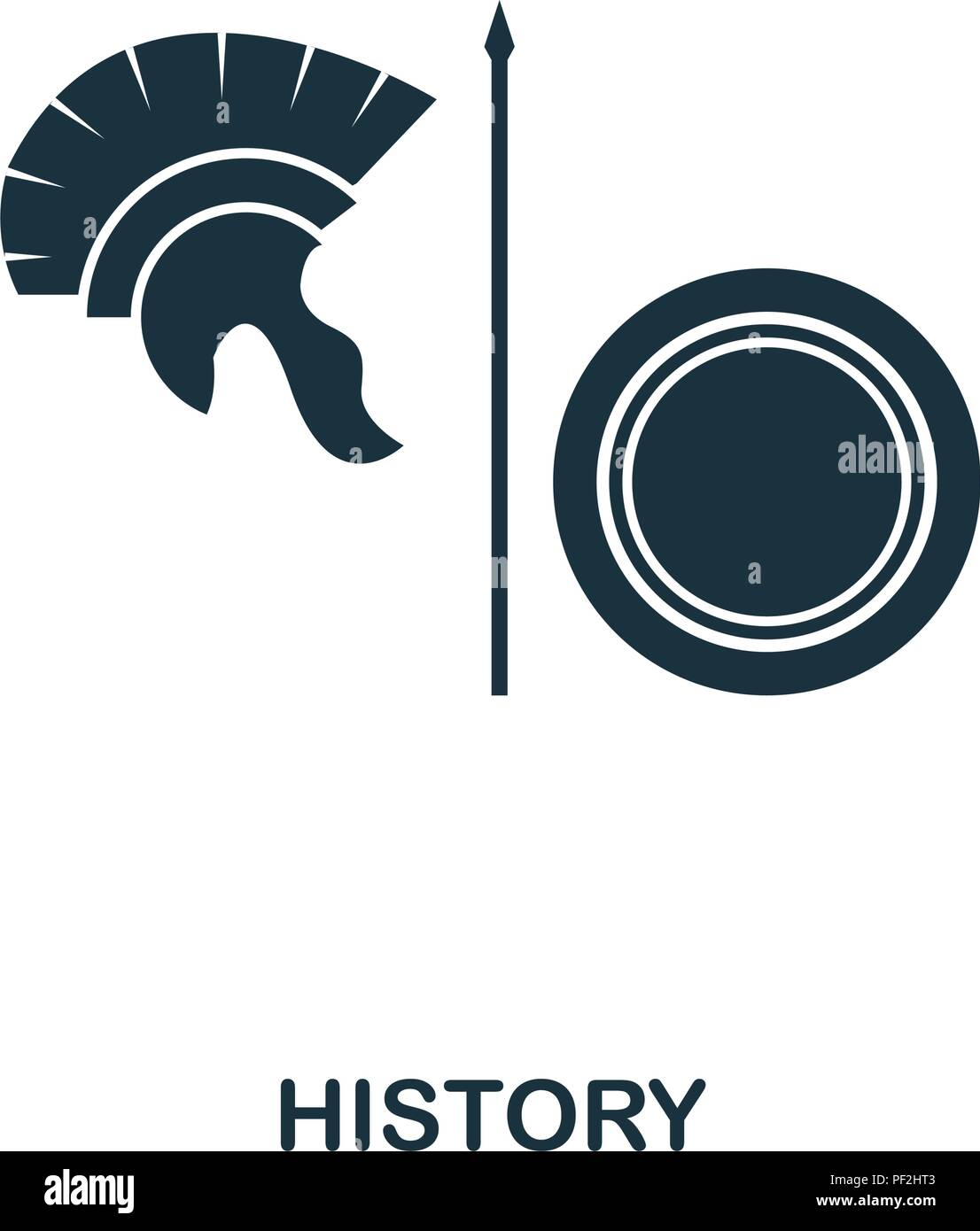 History creative icon. Simple element illustration. History concept ...