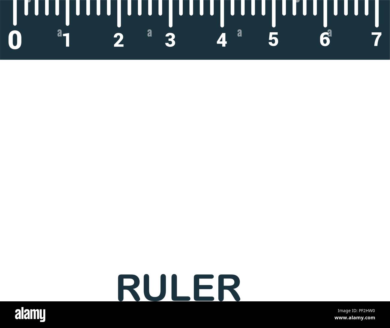 Ruler creative icon. Simple element illustration. Ruler concept symbol ...
