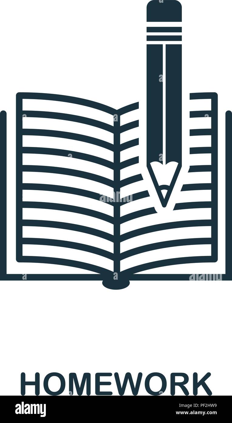 Homework icon Stock Vector Images - Alamy