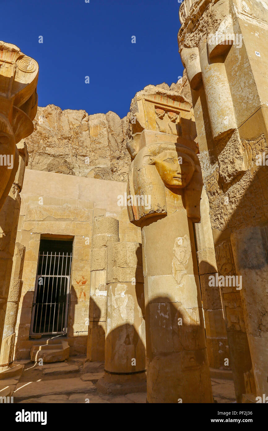The Mortuary Temple of Hatshepsut, Deir el-Bahari, Luxor, Egypt, Africa ...