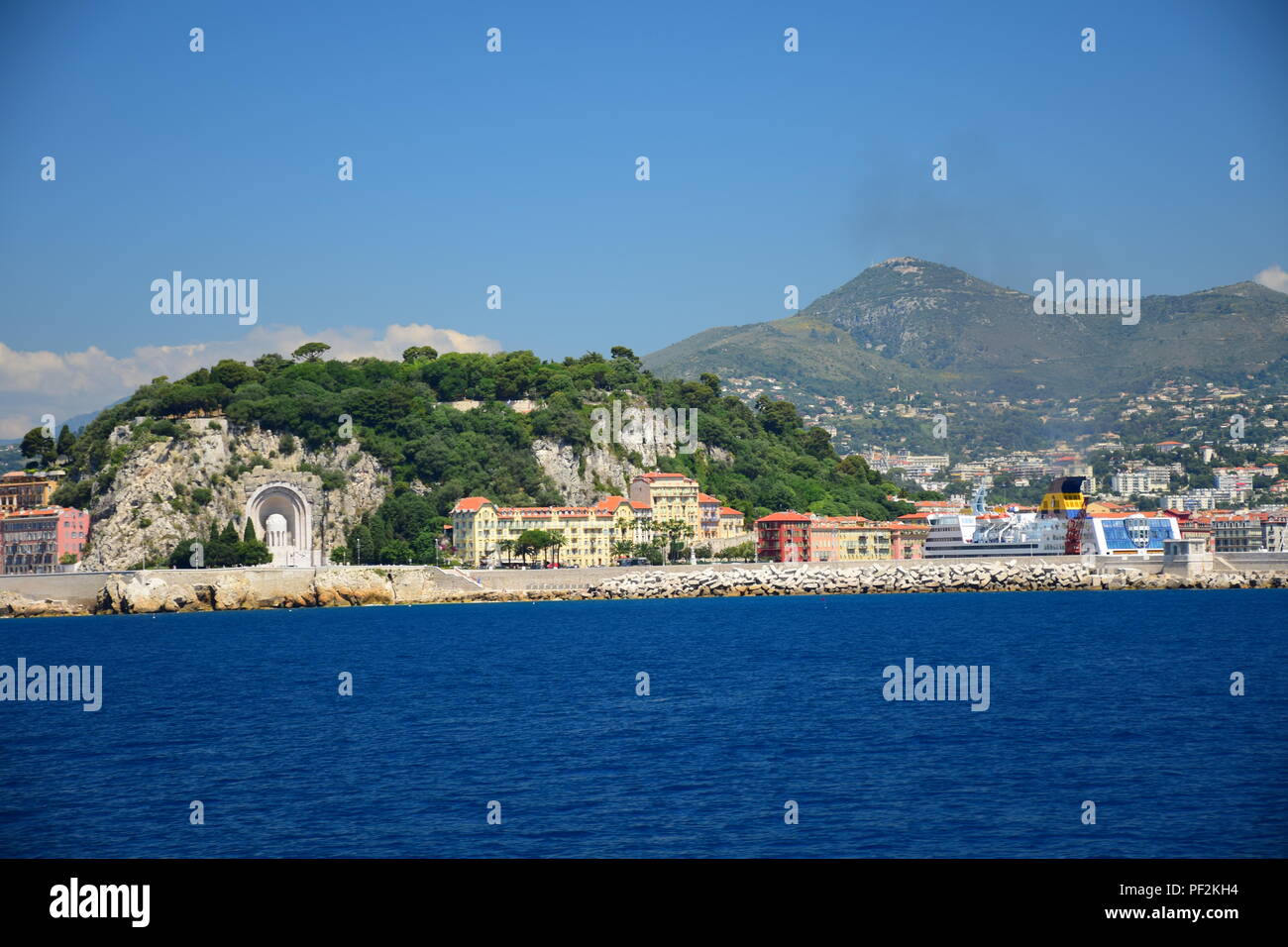 Views of Castle Hill and surrounding buildings, coast and landscape of ...