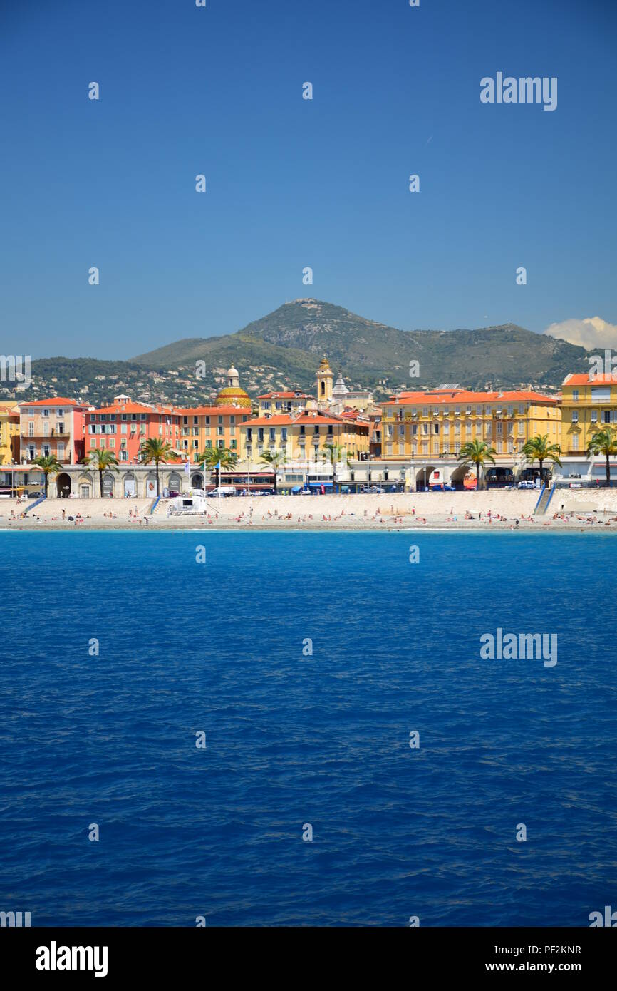 Views of Nice and the French Riviera as take from the Mediterranean ...