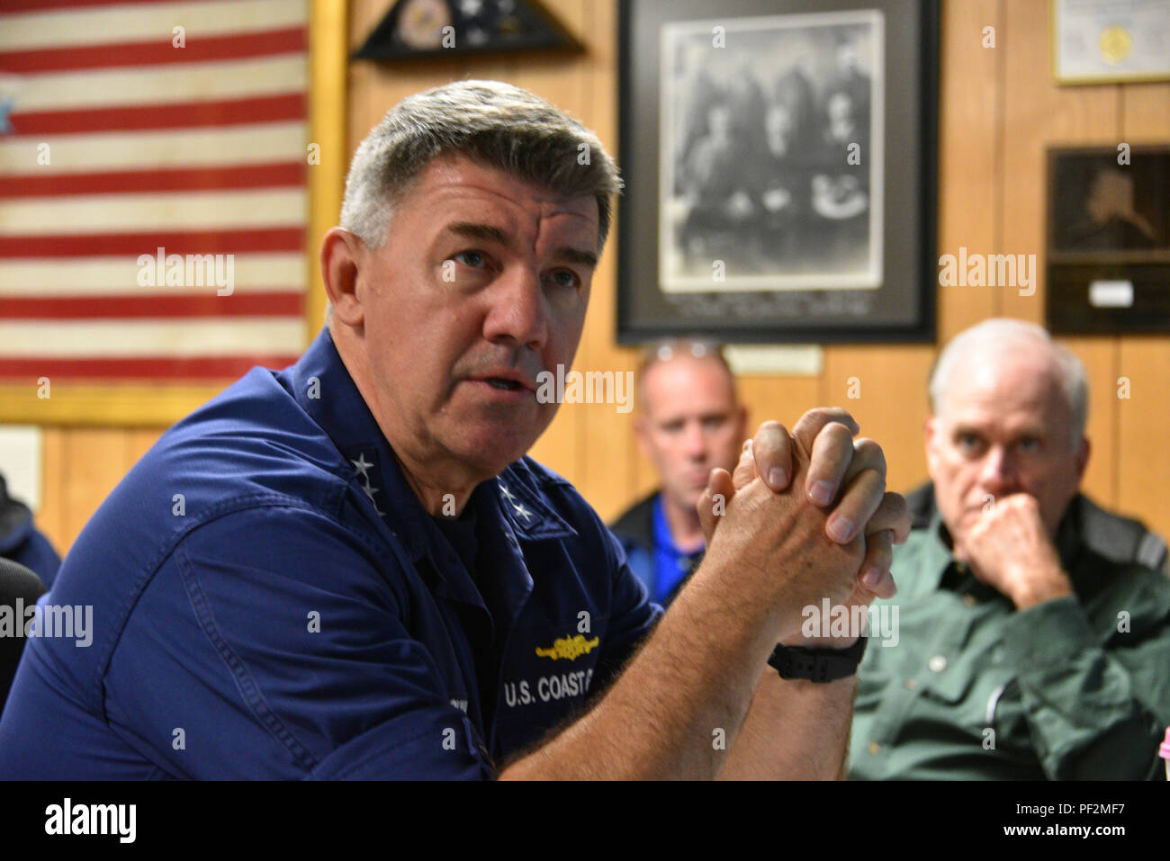 Coast Guard Commandant Adm. Karl Schultz meets with Secretary of the ...